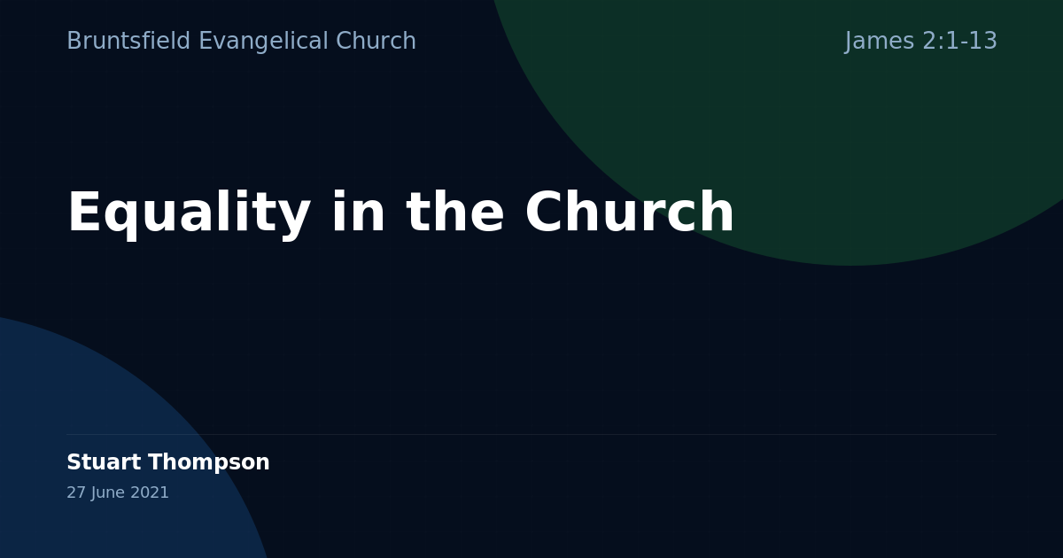 Equality in the Church