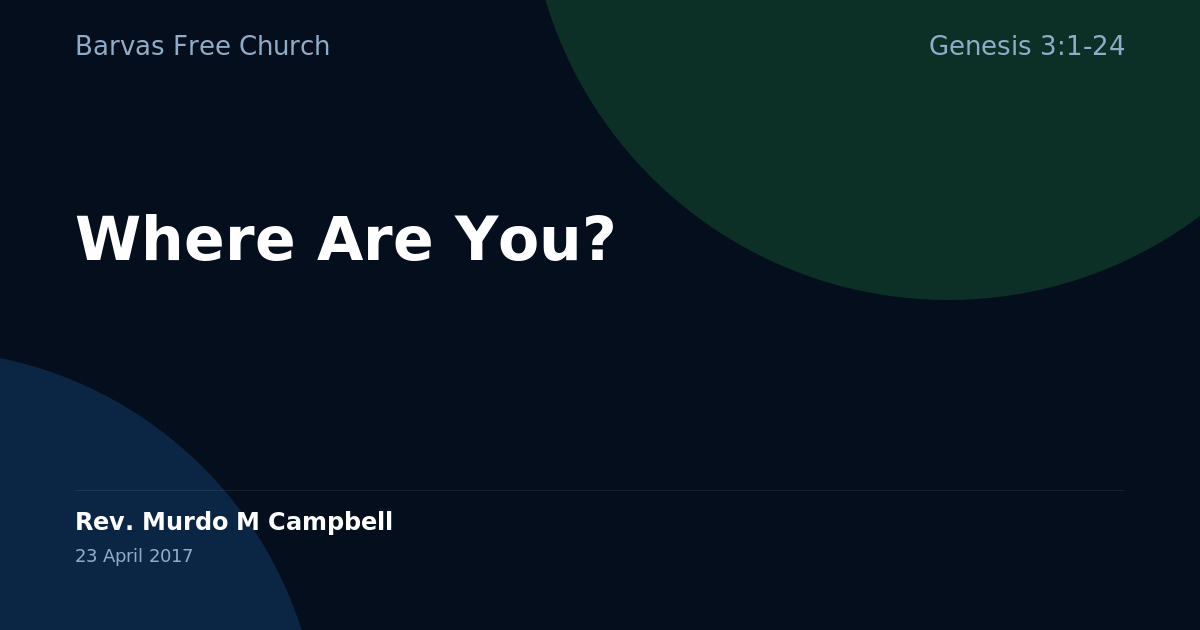 Where Are You?