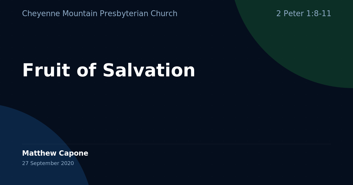 Fruit of Salvation