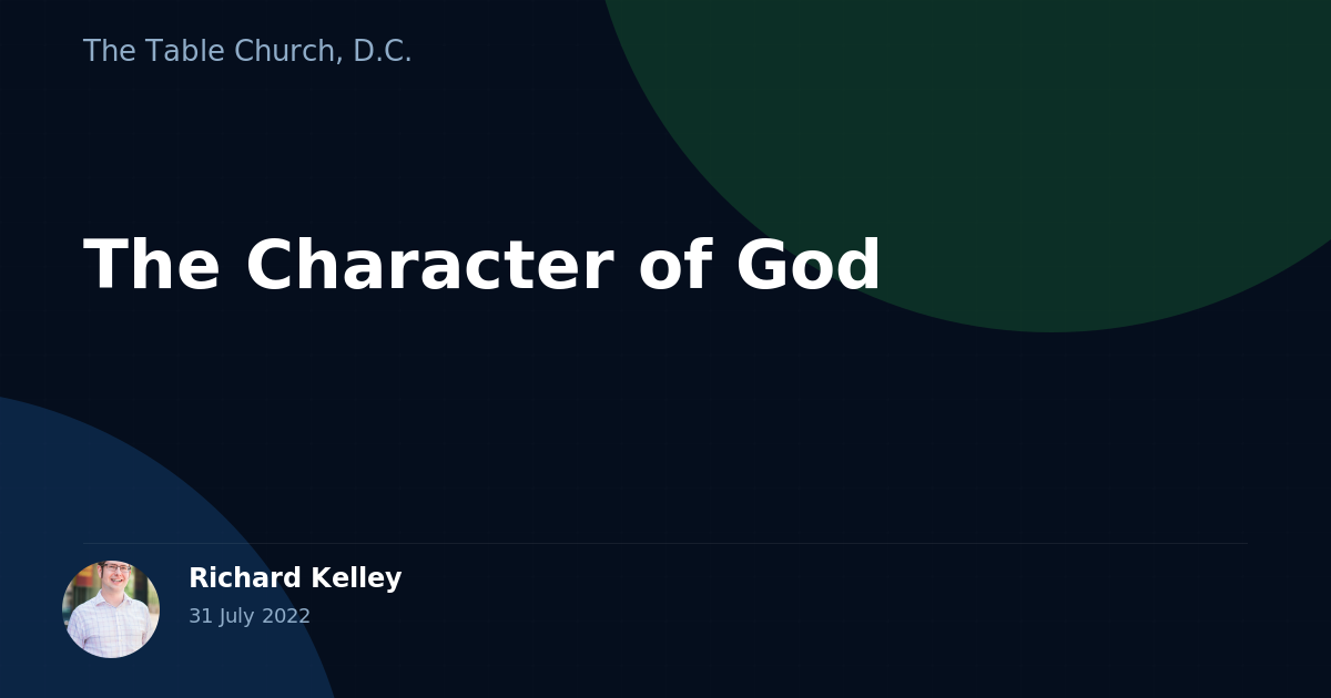 The Character of God