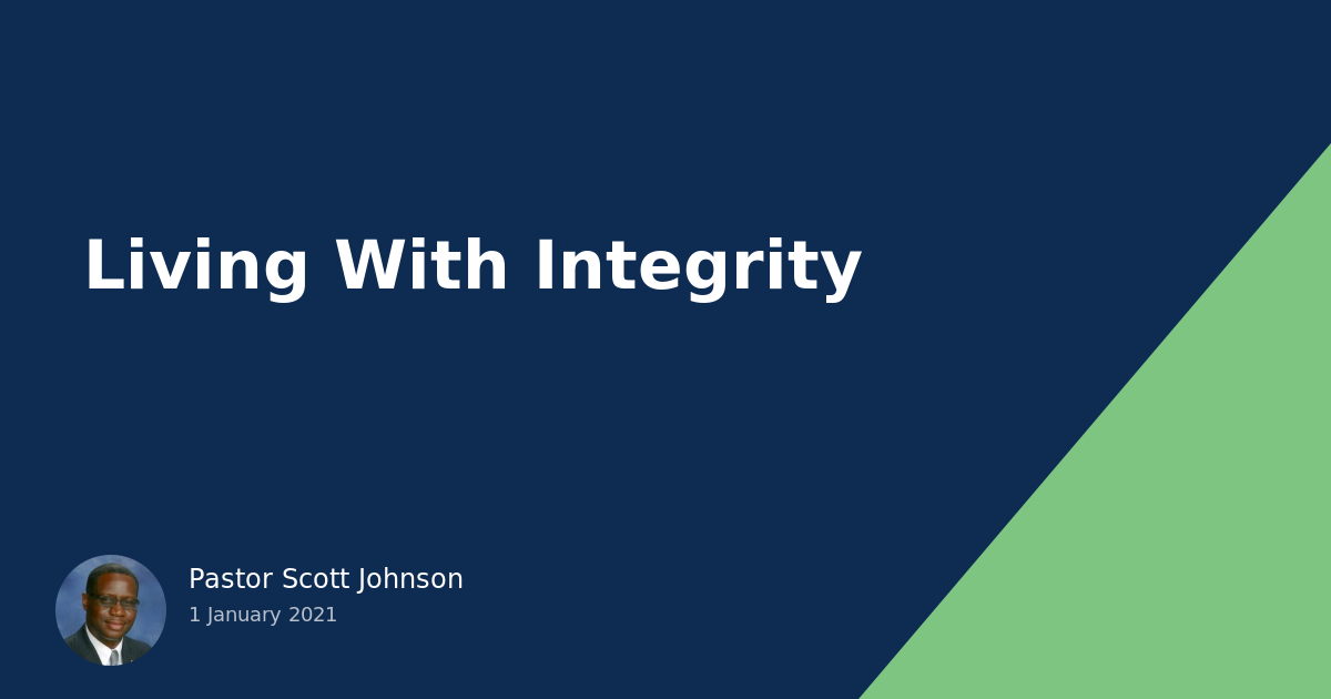 Living With Integrity