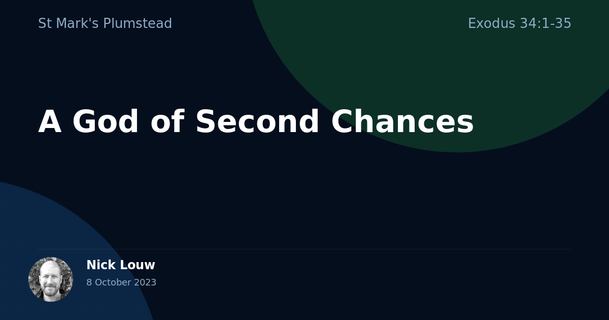 A God of Second Chances