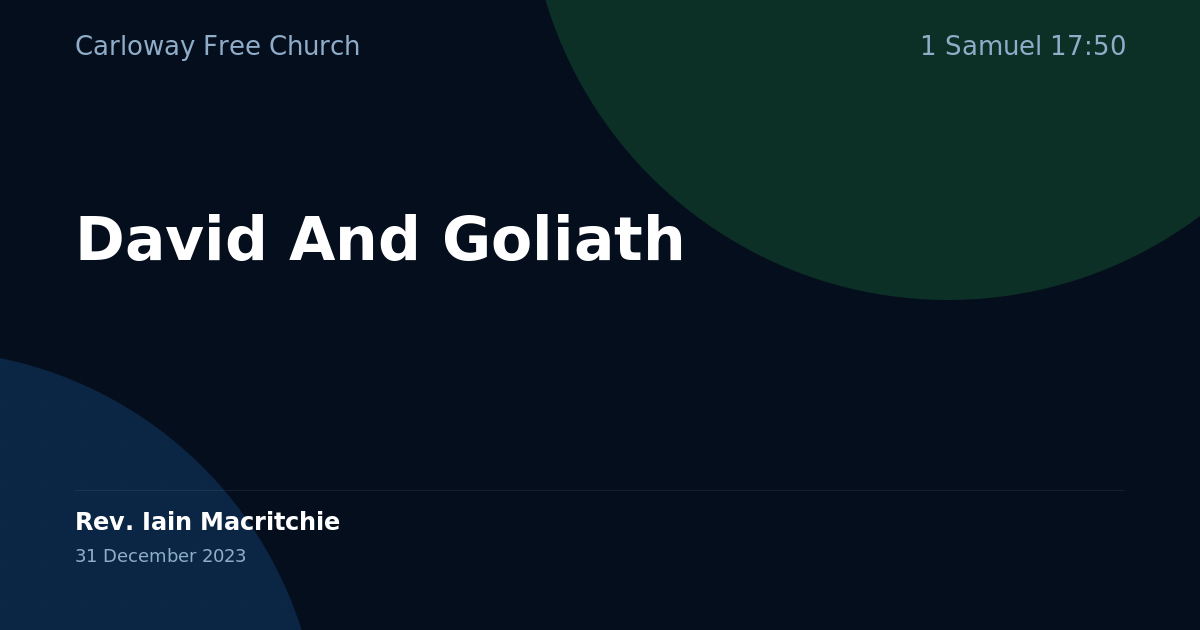 David And Goliath