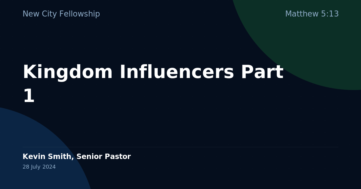 Kingdom Influencers Part 1