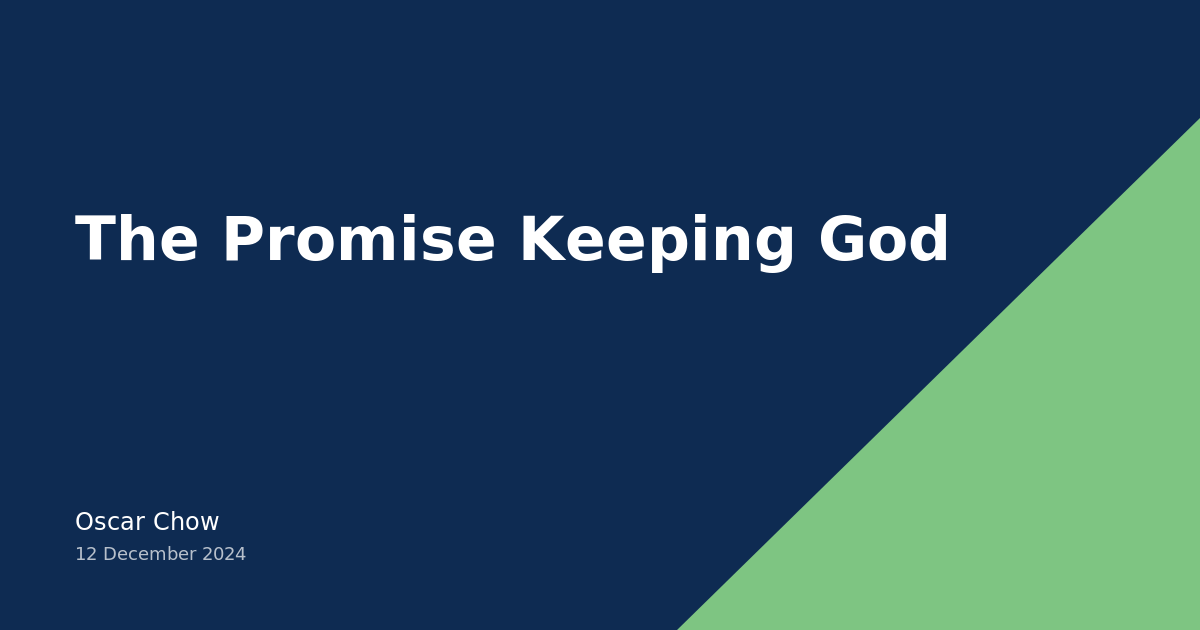 The Promise Keeping God