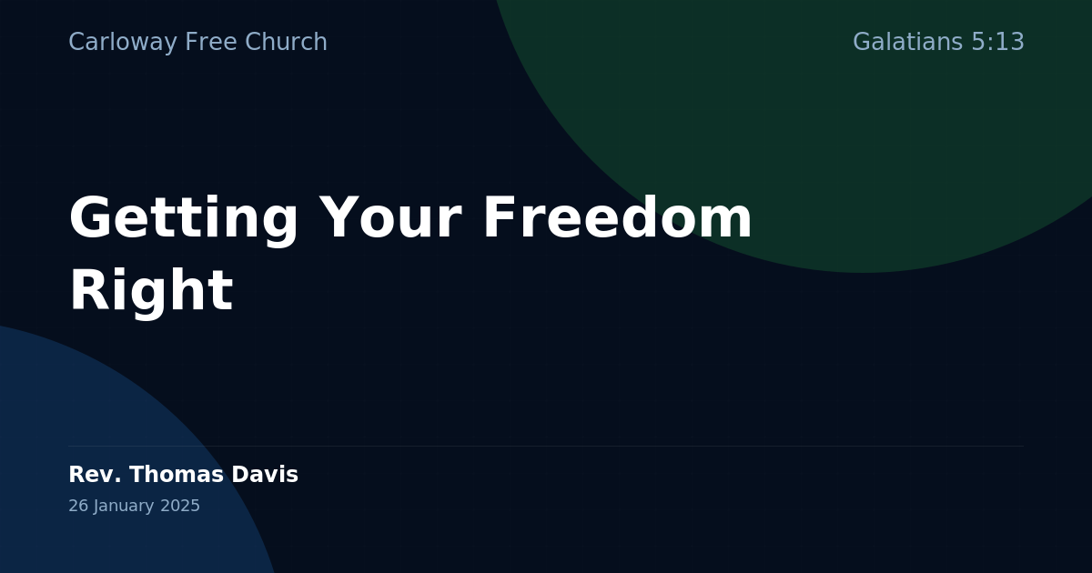 Getting Your Freedom Right