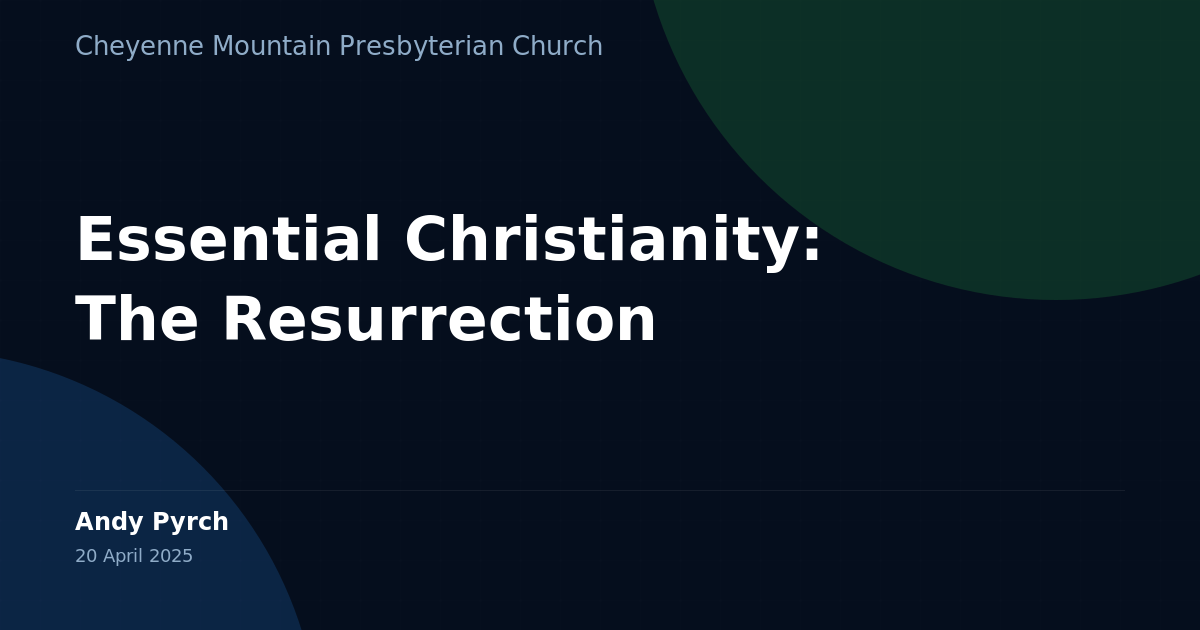 Essential Christianity: The Resurrection