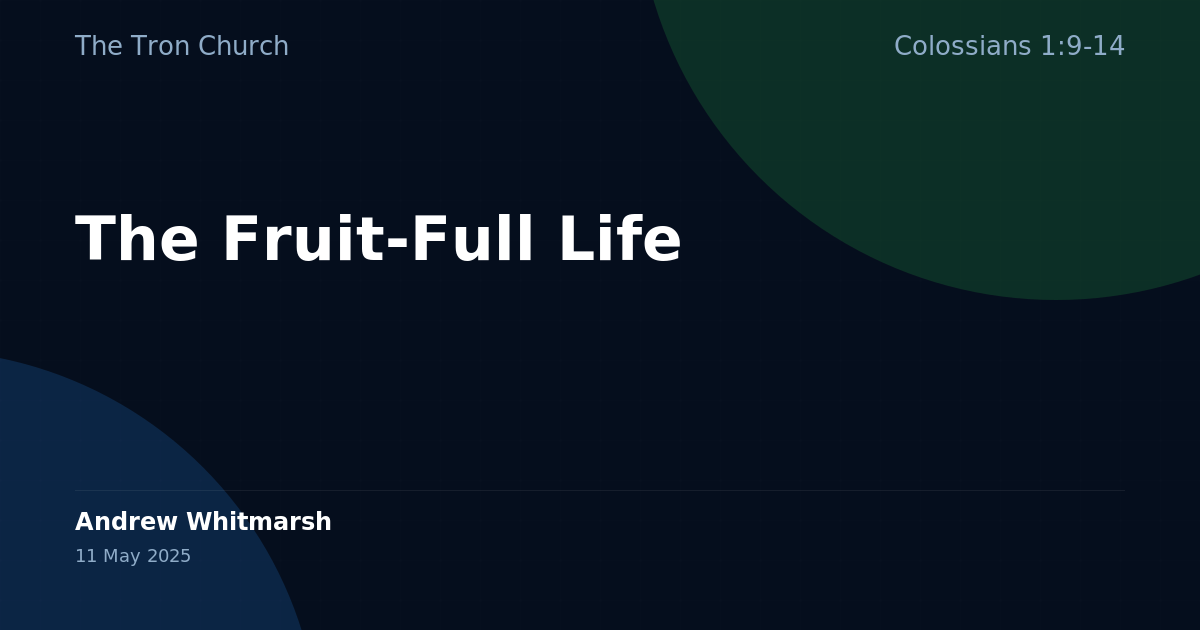 The Fruit-Full Life