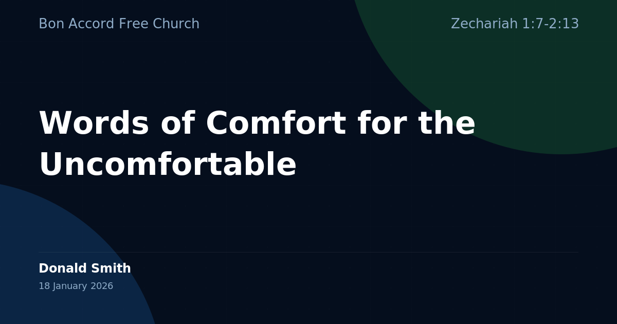 Words of Comfort for the Uncomfortable